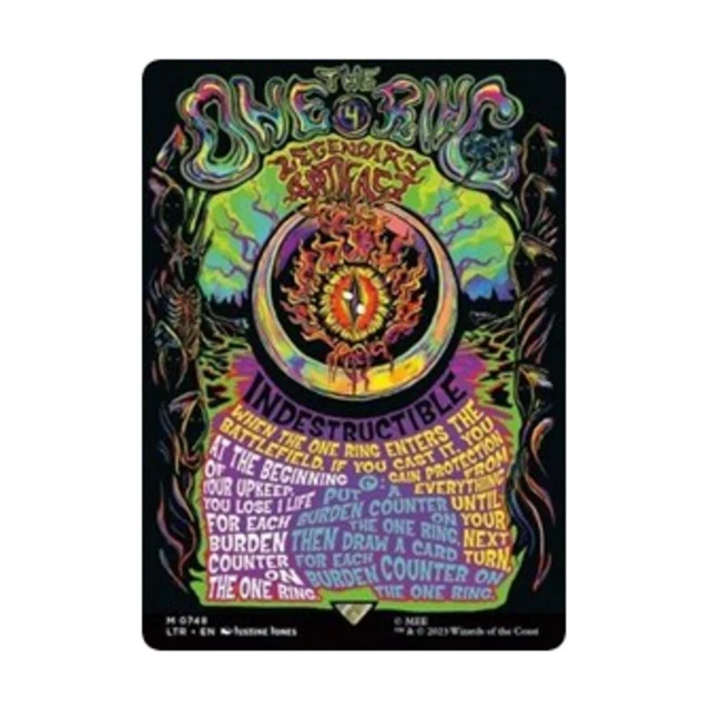 WOTC UNIVERSES BEYOND: Lord of the Ring the One ring (Borderless Poster ...