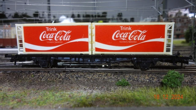 ROCO 4320 COCA Cola Containertragwagen, DB, HO, OVP (50) EUR 15,90 ...