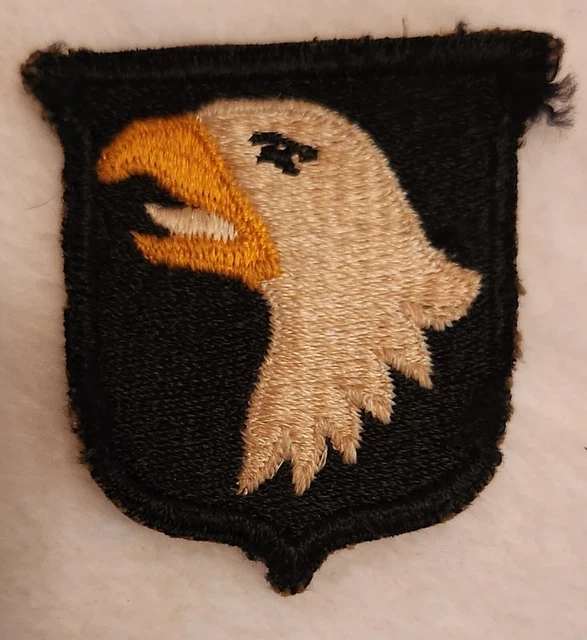 WW2 101ST AIRBORNE White Tongue Greenback Patch NO Tab ~ Paratrooper ...