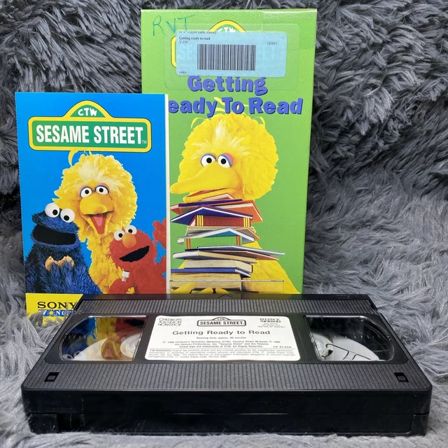 SESAME STREET GETTING Ready to Read VHS Tape 1986 Sony Wonder Kids ...