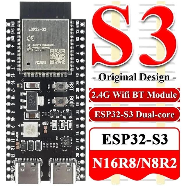 CARTE DE DÉVELOPPEMENT de Module BTWifi ESP32-S3 pour Arduino IDE ESP32 ...