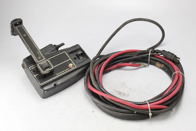 QUICKSILVER MERCURY SIDE Mount Control Box W/ 15' Harness, Battery ...