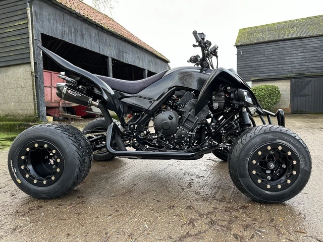 YAMAHA RAPTOR 700 Black Beadlock Quad Wheels 4X115 10X10 4X156 10X6 ...