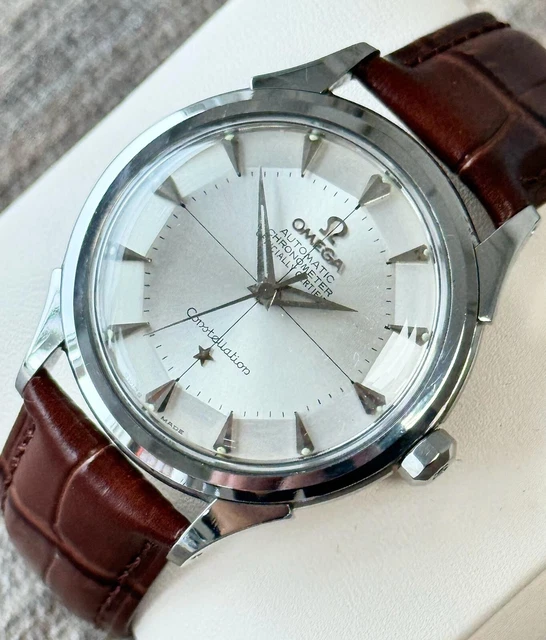 OMEGA CONSTELLATION PIE Pan Watch Vintage Men's 1958 Rare, Warranty ...