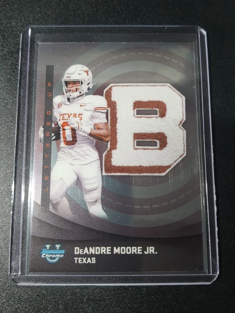 DEANDRE MOORE JR.- Bowman University 2025 - Texas Longhorns - Lettered ...