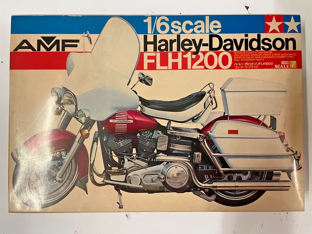 RARE TAMIYA 1:6 Big Scale Harley Davidson FLH 1200 AMF Model No BS0607 ...