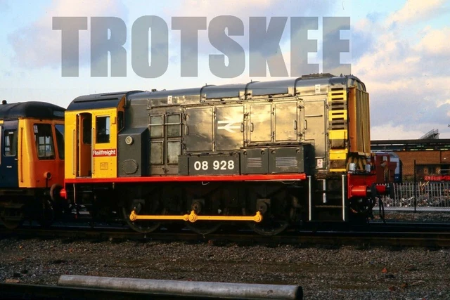 35MM SLIDE BR British Railways Diesel Loco Class 08 08928 1987 Original ...