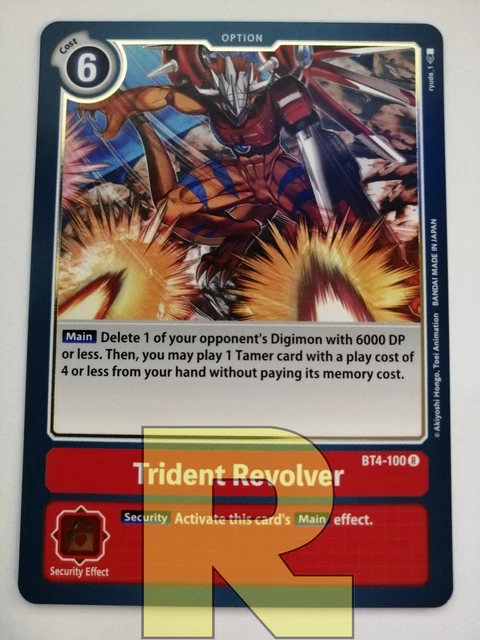 TRIDENT REVOLVER® BT4-100 R® Rare® Digimon® English £2.02 - PicClick UK