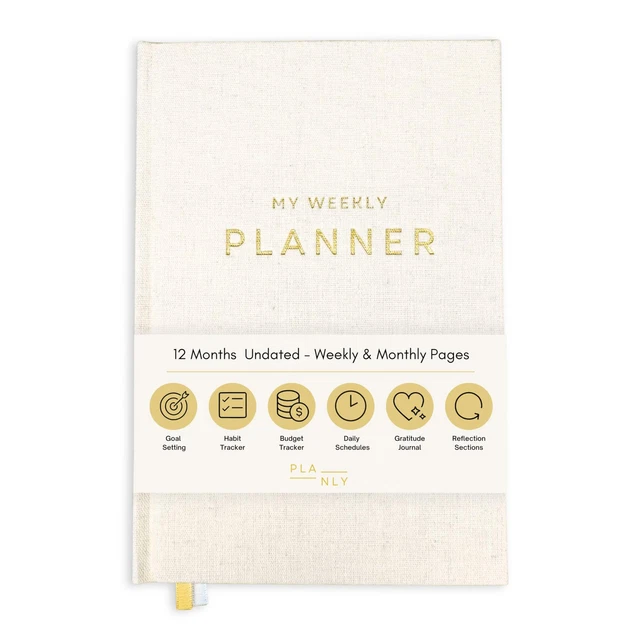 PLANLY | THE Ultimate Undated Weekly & Monthly Planner A5 – Daily ...