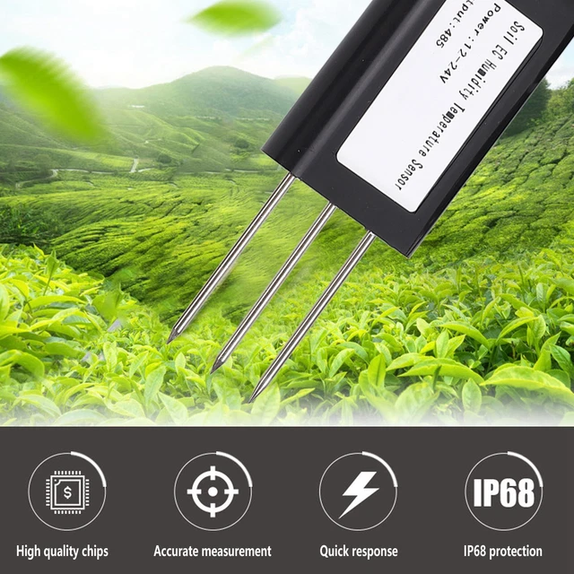 SOIL FERTILIZER DETECTOR Tester Meter NPK Sensor Transmitter For ...