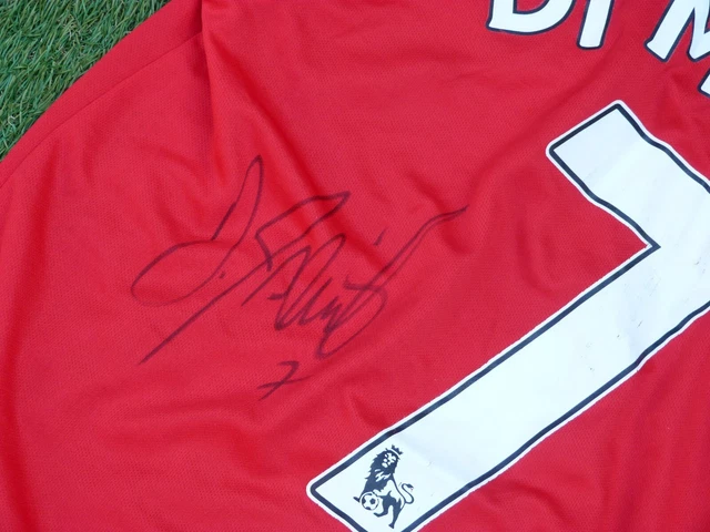 MAILLOT MANCHESTER UNITED MU signed ANGEL DI MARIA foot ultras signé ...