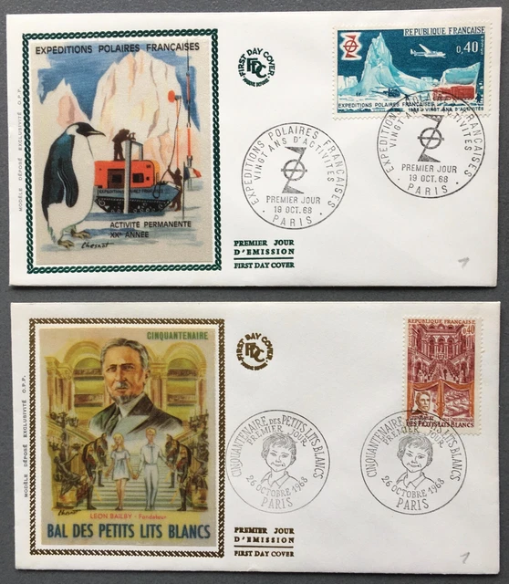 FRANCE 2 ENVELOPPES 1ER JOUR TIMBRE N° 1574 et N° 1575 EUR 1,40 - PicClick FR