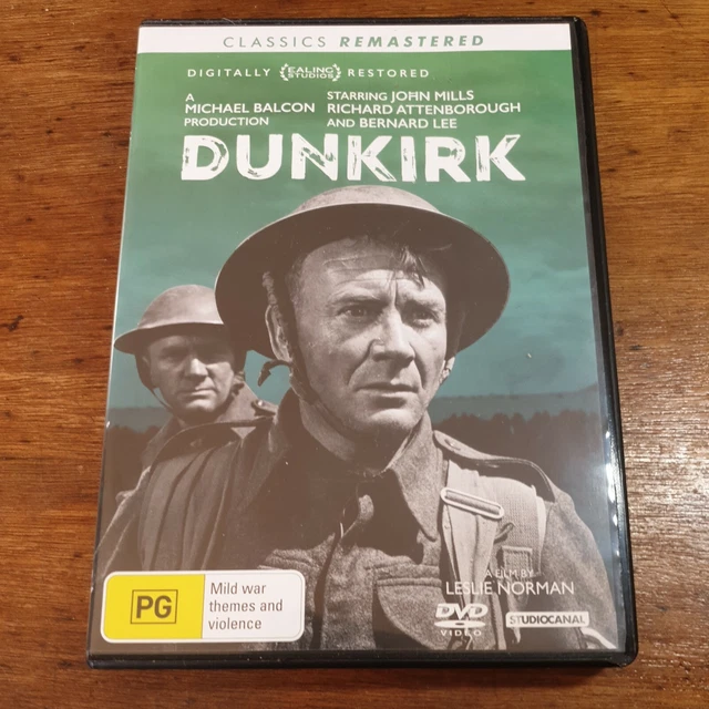 DUNKIRK DVD JOHN Mills Classics Remastered DVD R4 LIKE NEW Richard Attenborough $15.96 - PicClick AU