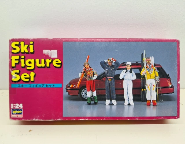 VINTAGE SKI FIGURE Scale Model Set 1:24 Hasegawa Hobby Kits $5.99 ...