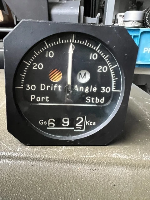 EX-MOD GROUND SPEED Drift Angle Indicator Decca Navigator NSN: 5841-99 ...
