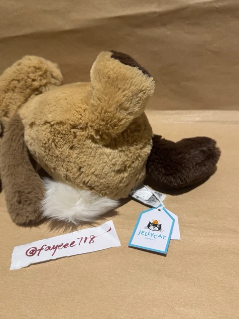 AUTHENTIC JELLYCAT ORIGINAL Bashful Patchwork Brown Bunny Rabbit BNWT ...