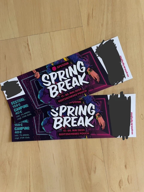 SPUTNIK SPRING BREAK 2024 Tickets EUR 341,00 - PicClick DE