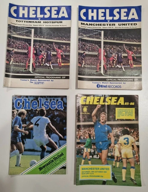 4X CHELSEA FC Various 1978-1985 Programme Bundle £3.00 - PicClick UK