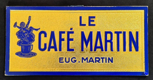 RARE CARTON PUBLICITAIRE Le CAFE MARTIN Leonetto CAPPIELLO no plaque ...