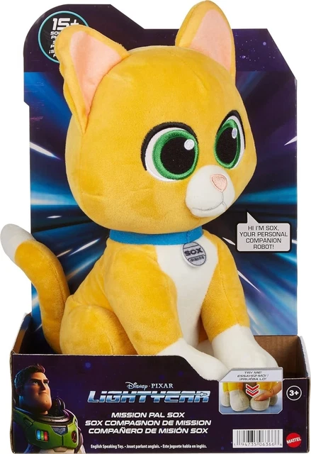 DISNEY PIXAR LIGHTYEAR Mission Pal Sox Interactive Plush Toy With ...