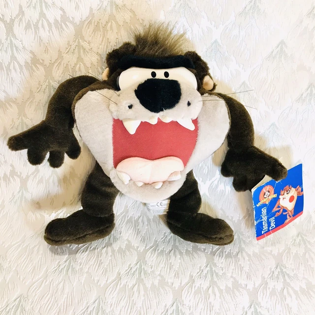 VINTAGE TASMANIAN DEVIL Soft Toy Plush Approx 10 Inch Tagged £6.99 ...