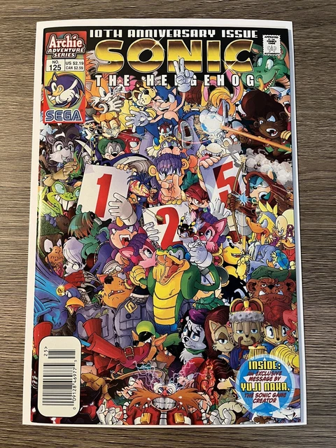 SONIC THE HEDGEHOG #125 Anniversary Archie Adventure Series 2003 ...
