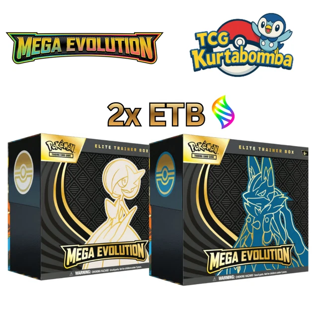 POKÉMON TCG MEGA Evolution Gardevoir & Lucario Elite Trainer Box ETB ...