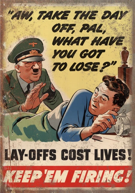 RARE WORLD WAR II, Hitler, Nazi Germany, Axis powers 12" x 9" Retro ...