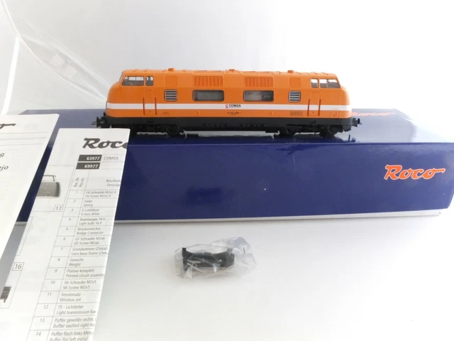ROCO HO 63977 COMSA 2904 heavy diesel loco in orange and white,windows ...