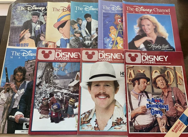 THE DISNEY CHANNEL Magazine 1986 Complete Year Mary Poppins Care Bear ...