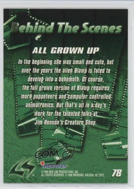 1998 INKWORKS LOST in Space: The Movie Behind the Scenes All Grown Up ...
