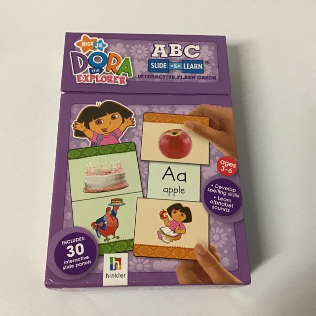 DORA THE EXPLORER Cards. Opposites Interactive Flash Cards - Slide And ...