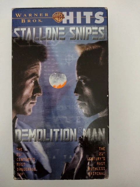 Demolition Man Vhs 1994 Sylvester Stallone Wesley Snipes Livraison