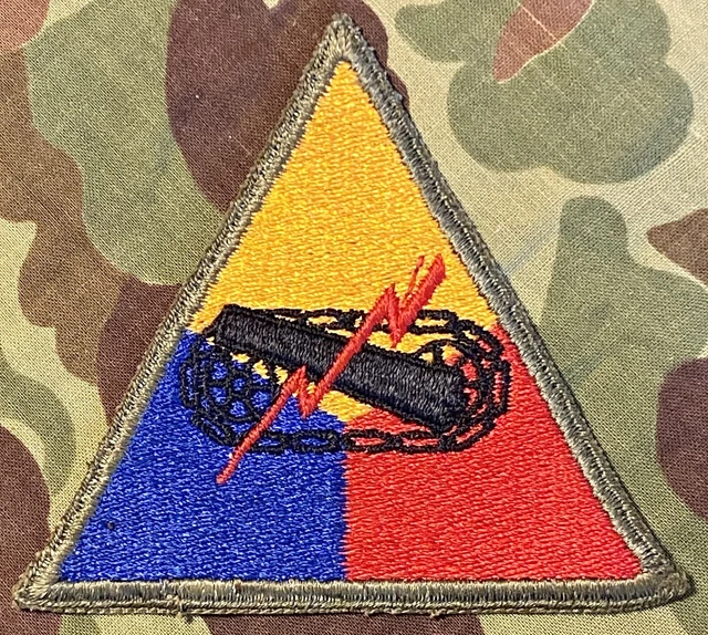 ORIGINAL WWII US Army Armored Forces Unit Patch Armored Force SSI Armor ...