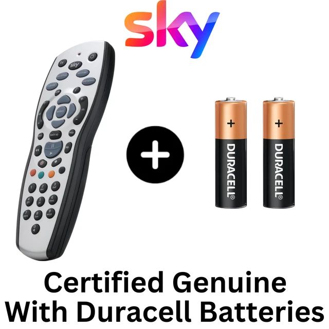 SKY120 REMOTE CONTROL Sky HD+ Official Batteries Include New (CERTIFIED GENUINE) £13.99 ...