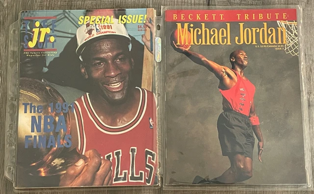 TUFF STUFF JR Magazine Michael Jordan Bulls 1991 Finals W/Cards ...