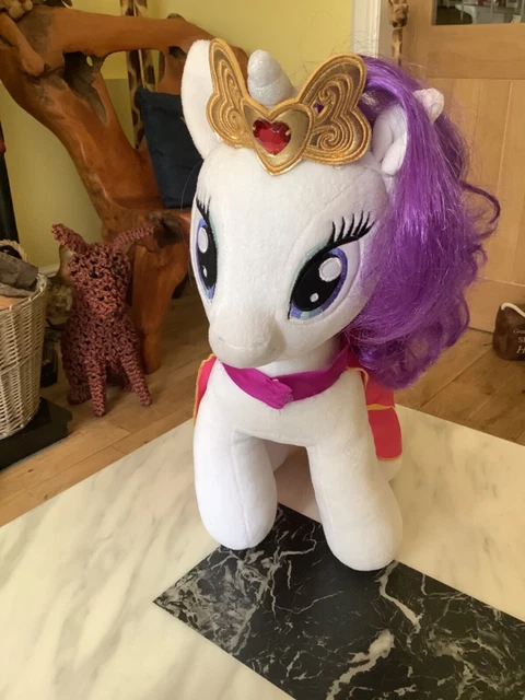 BUILD A BEAR My Little Pony Rarity with Gala cape & Tiara "VGC" £22.56 ...