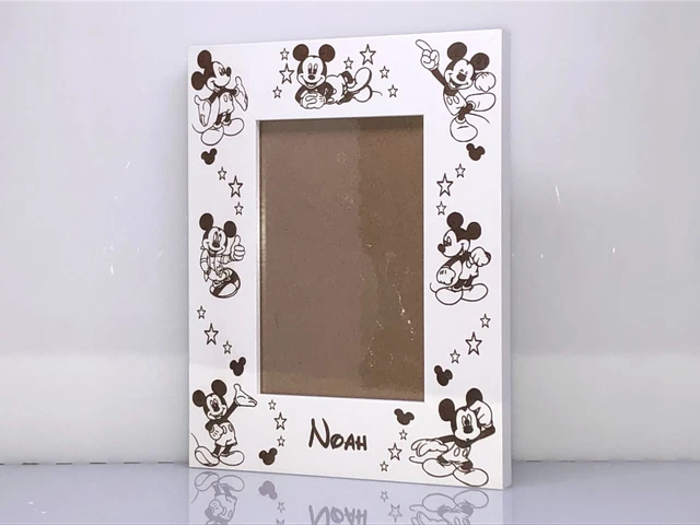 PERSONALISED AND ENGRAVED Disney Mickey Mouse Themed 6x8" Portrait ...