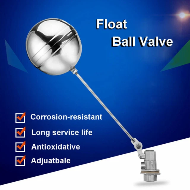 NEW-STAINLESS STEEL FLOAT Ball Water Tank Aquarium Float Valve/Ball ...