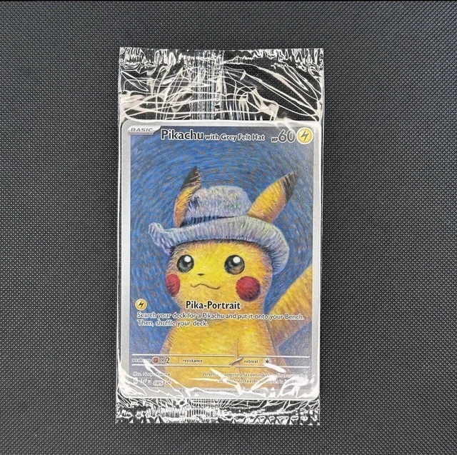 POKÉMON × VAN Gogh Museum: Pikachu with Grey Felt Hat Promo Card EUR ...