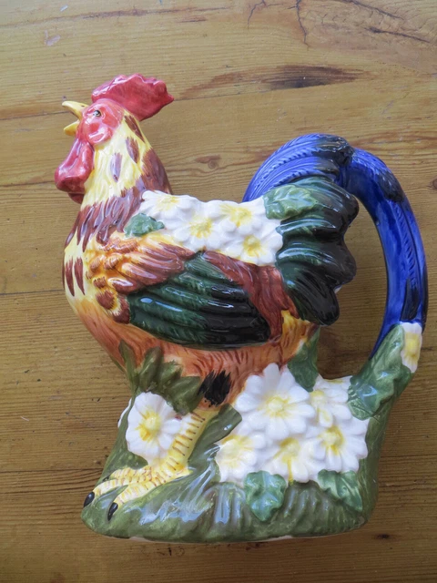 BROCCA VERSAMENTO POLLO gallo colori vivaci molto carina usata come ...