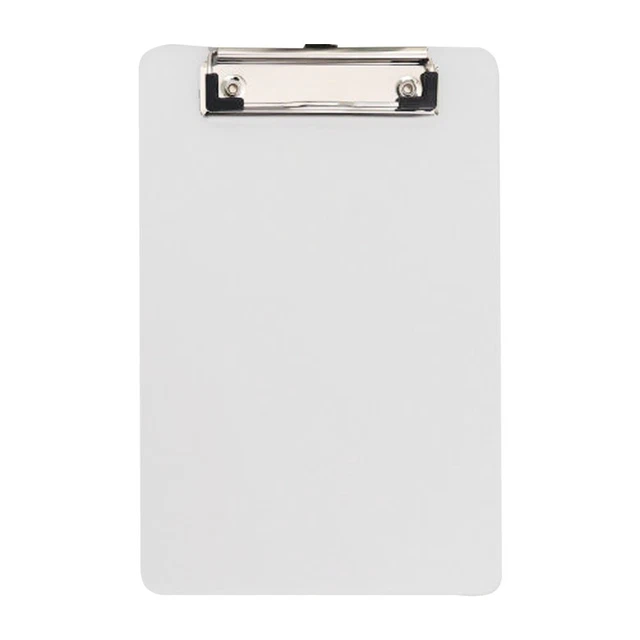 PLASTIC WRITING BOARD Paper Clip File Folder Clipboard Classification ...