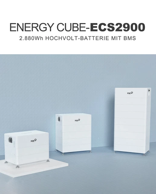 FOX ESS BATTERIESPEICHERSYSTEM ECS2900-H2/H3/H4/H5/H6/H7 V2.0 (0% MwSt ...