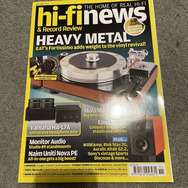 HI-FI NEWS & Record Review magazine Nov 2024 EAT's Fortissimo vinyl ...