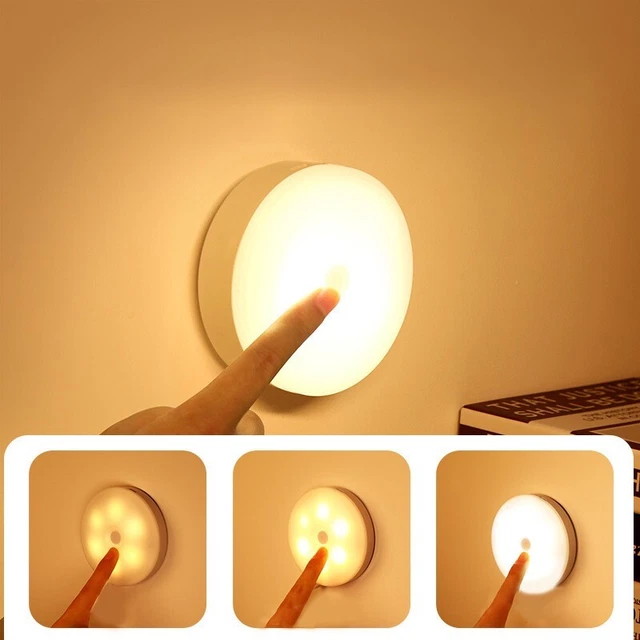 ADJUSTABLE BRIGHTNESS LED Touch Lamp with Magnetic Design for Bedroom ...