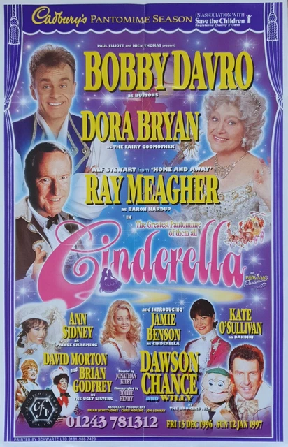 CINDERELLA FLYER BOBBY Davro Dora Bryan Ray Meagher Home & Away £5.92 ...
