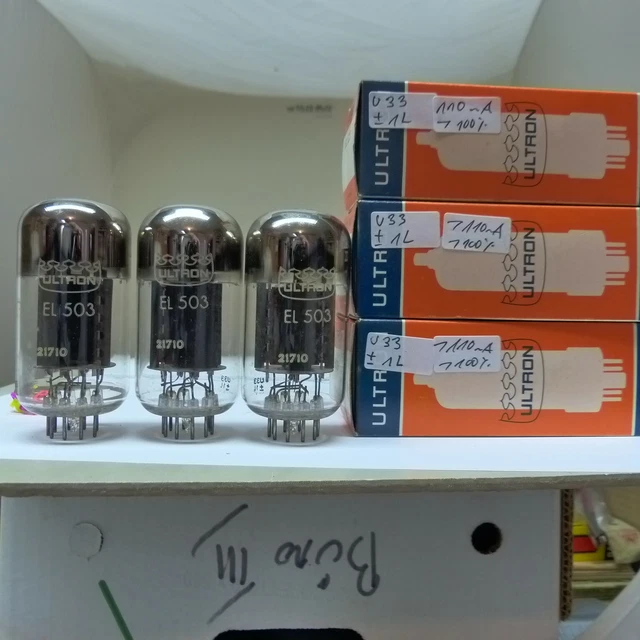 1X EL503 ULTRON / Philips Tube Tube Tested Roe-V-10 NEW in BOX - Rare ...