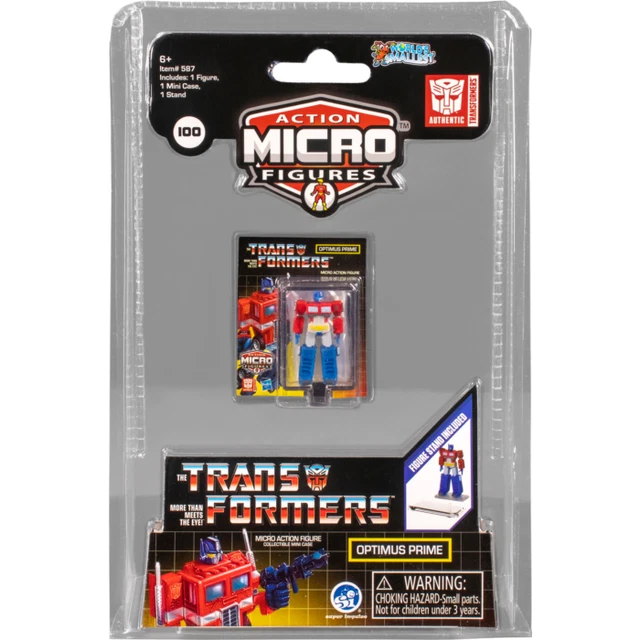 WORLD'S SMALLEST TRANSFORMERS Micro Action Figure Optimus Prime $16.90 ...