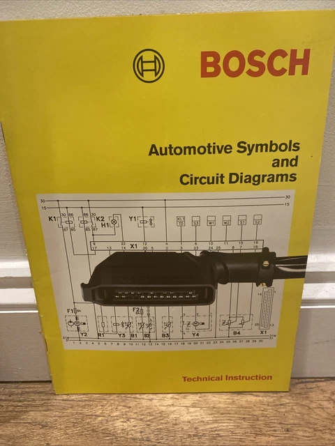 BOSCH TECHNICAL INSTRUCTION Automotive Symbols And Circuit Diagrams £9. ...
