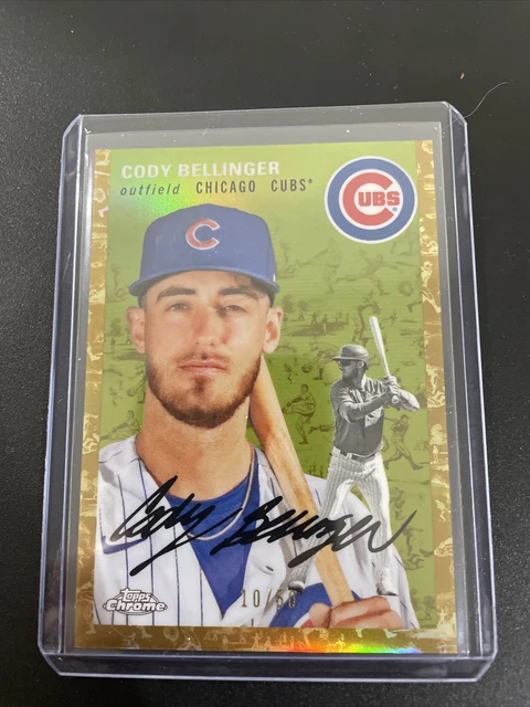 2023 TOPPS CHROME Platinum Anniversary Cody Bellinger GOLD Toile #/50 ...
